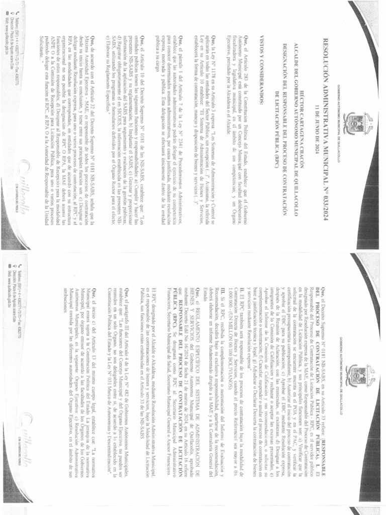 Designacion RPC | PDF