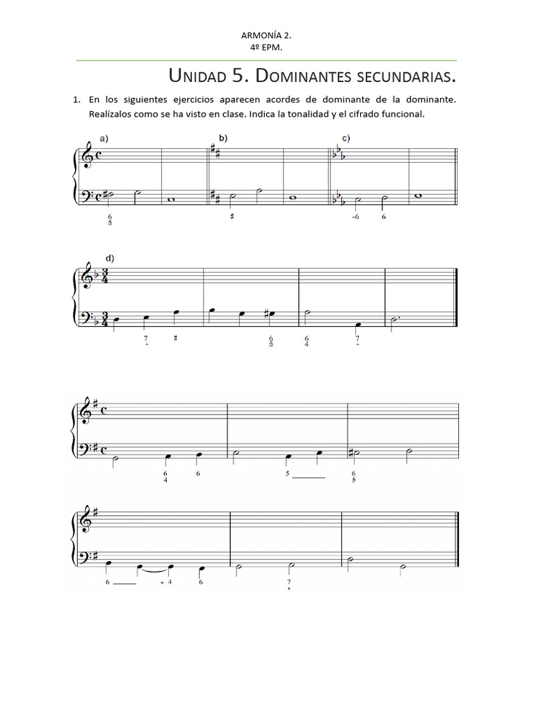 Unidad Didáctica 5. Ejercicios | PDF