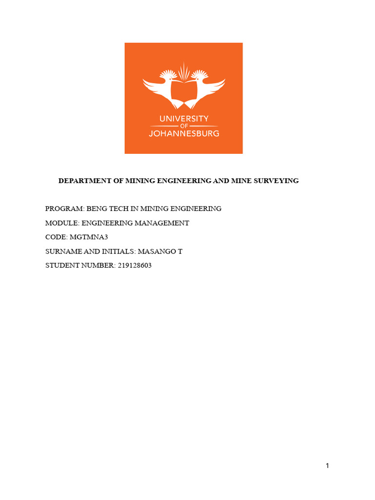 Engineering Management Assignment | PDF | Kbr (Company) | John Stuart Mill