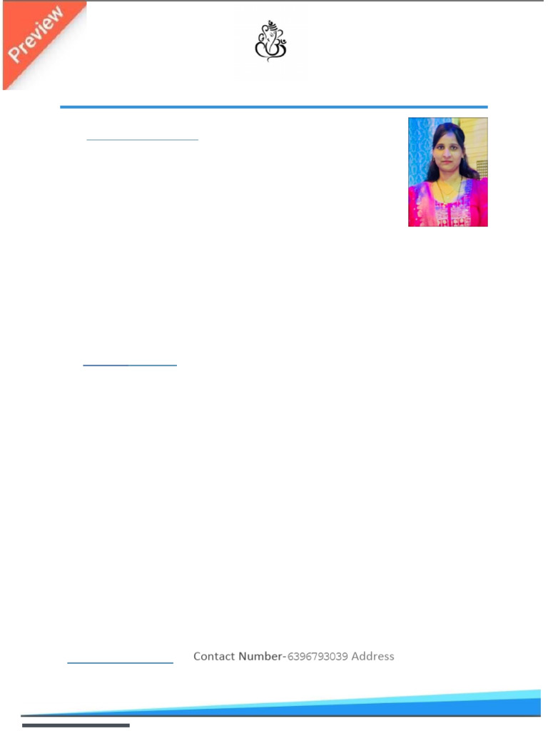 Kasturi Bio Data | PDF