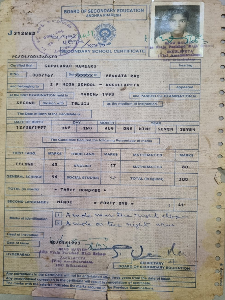 SSC Certificate | PDF