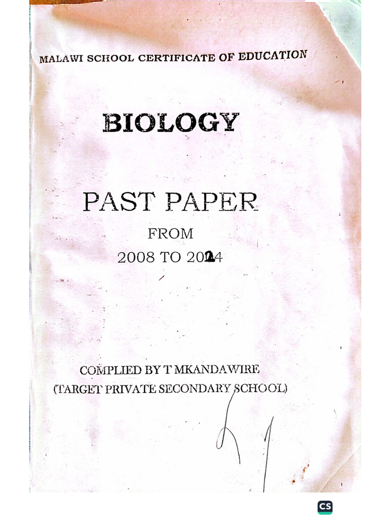 Biology Past Papers | PDF