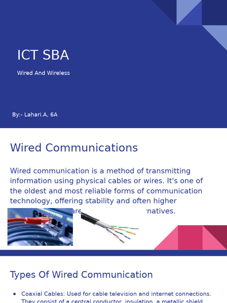 ICT SBA - Wired & Wireless | PDF