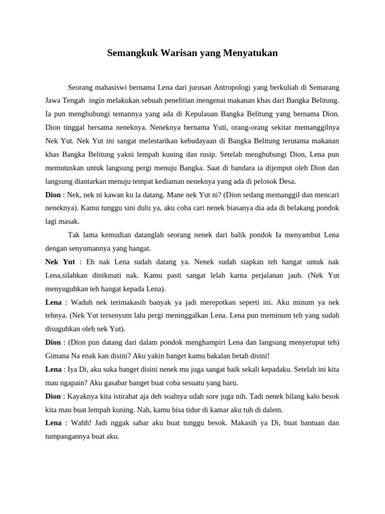 Naskah Monolog - Shintia ArdilaPutri | PDF