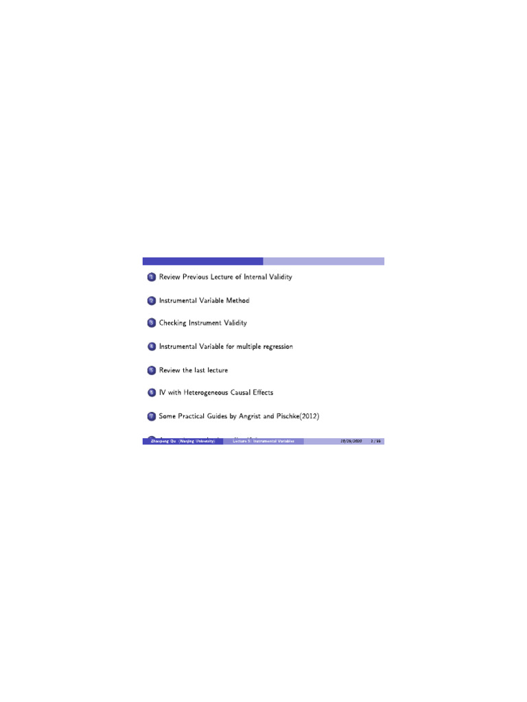 Endogeneity (1) | PDF