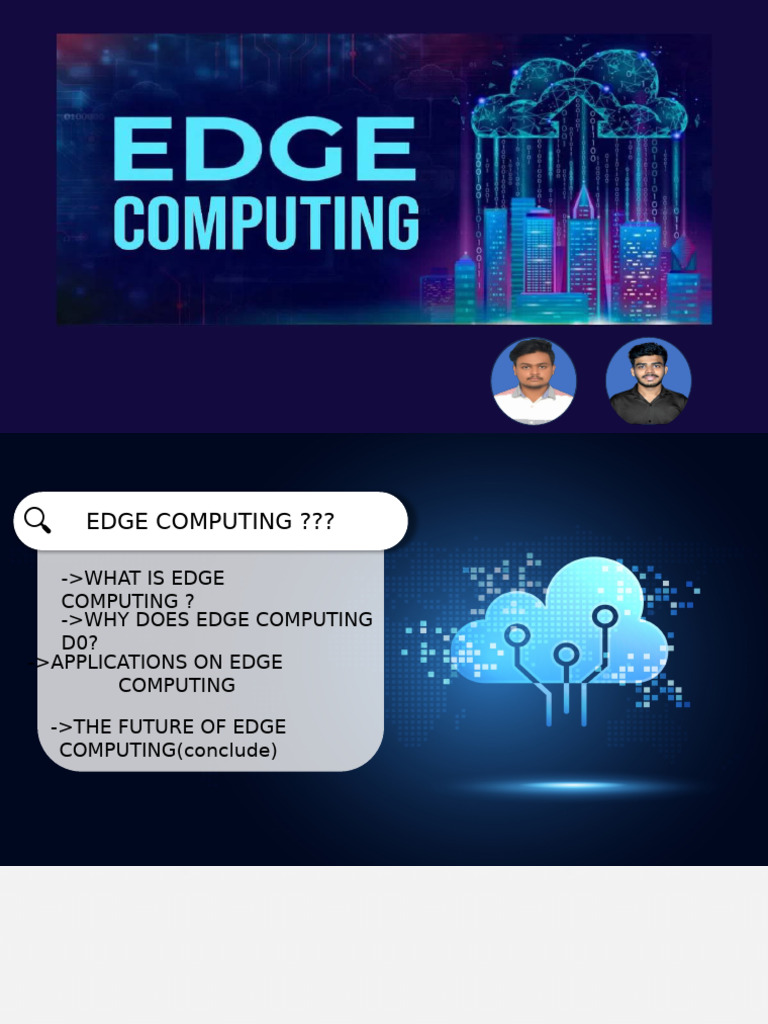 Edge Computing Presentation | PDF