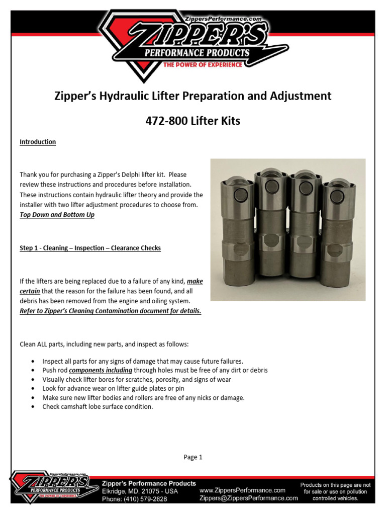 472 800 Pushrod Tappet Adjustment Instructions | PDF | Gas Technologies ...