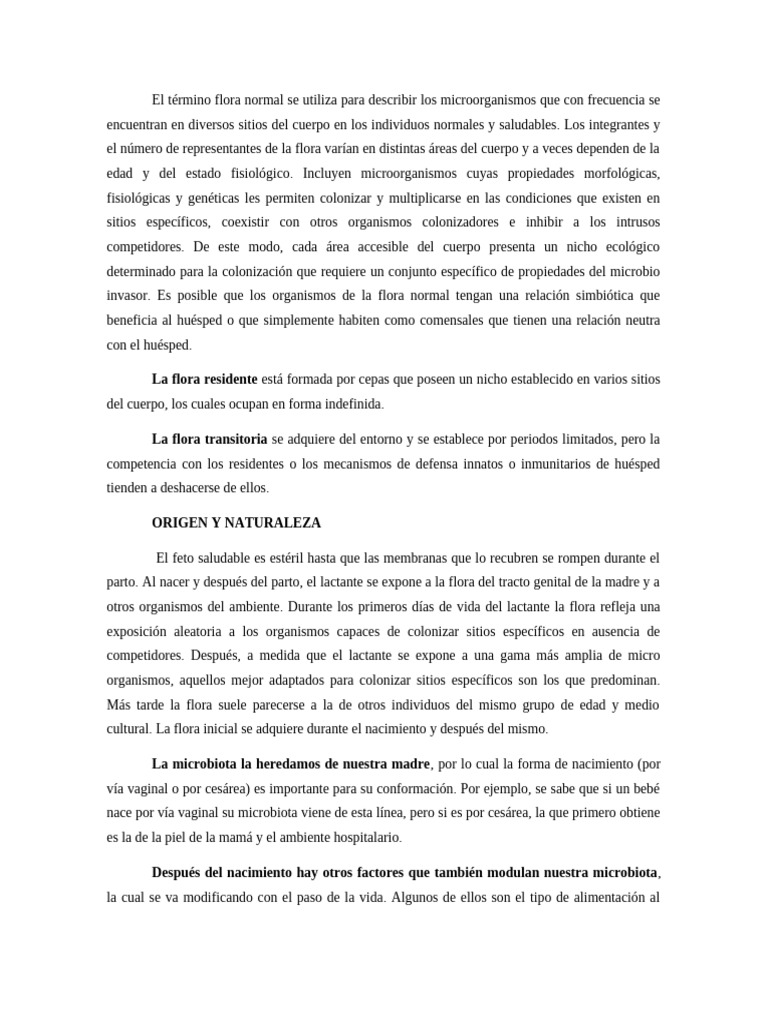 La Flora Residente | PDF | Sistema inmune | Digestión