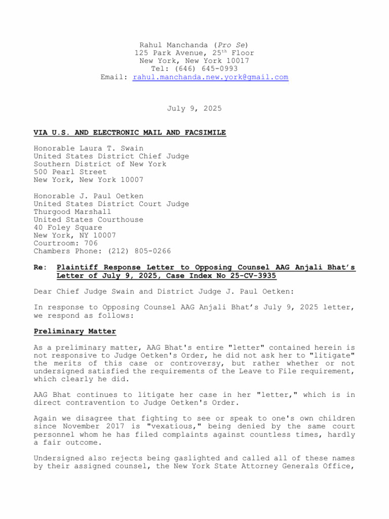 Response to Opposing Counsel's Letter | PDF | Lawsuit | Complaint