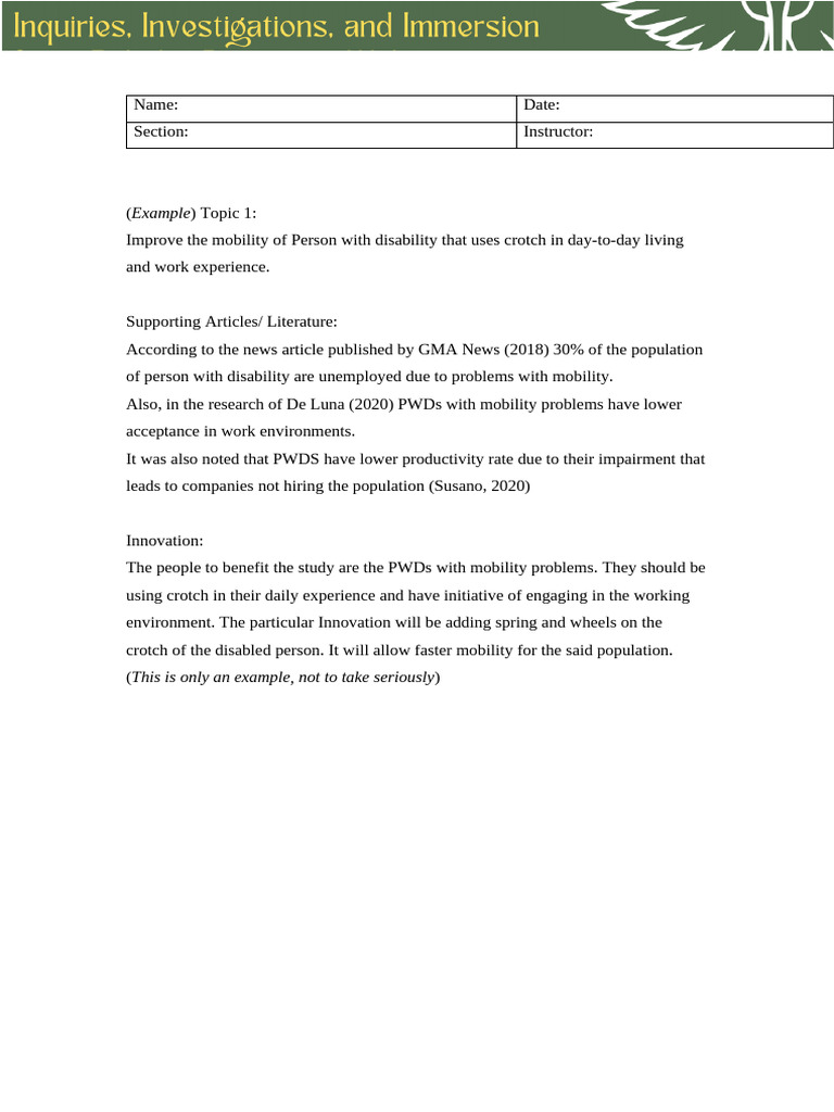 3is Template 2 | PDF