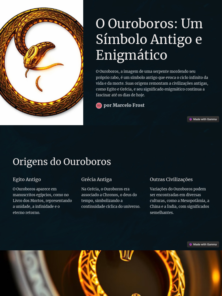 O Ouroboros Um Simbolo Antigo e Enigmatico | PDF