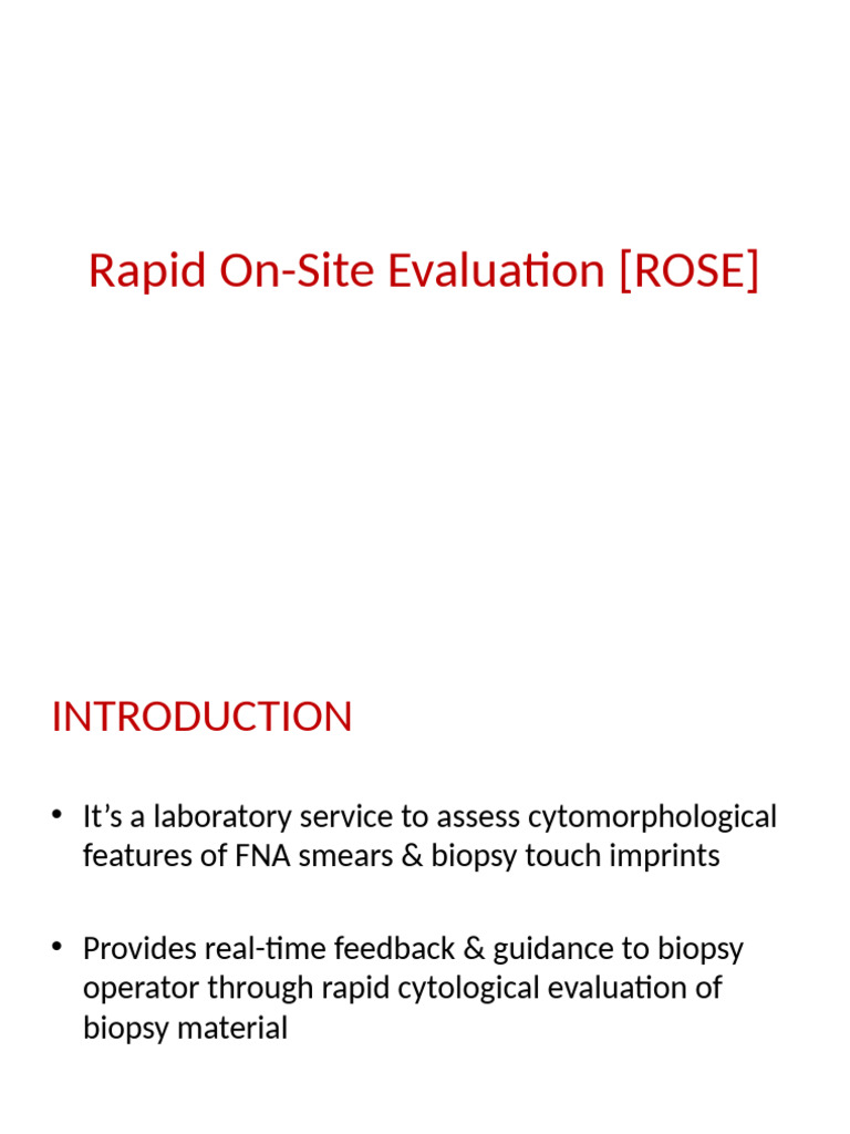 Rapid On-Site Evaluation in Cytology | PDF | Staining | Biopsy