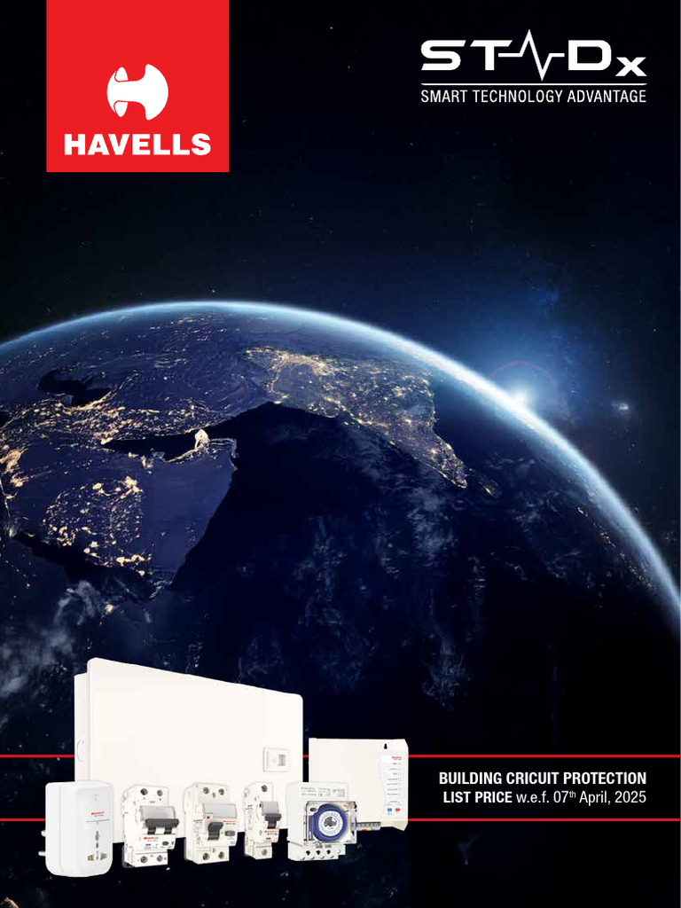 Havells Price List 2025 for Protection Devices | PDF | Electrical ...