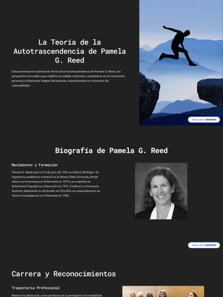 La Teoria de La Autotrascendencia de Pamela G Reed | PDF | Enfermería ...