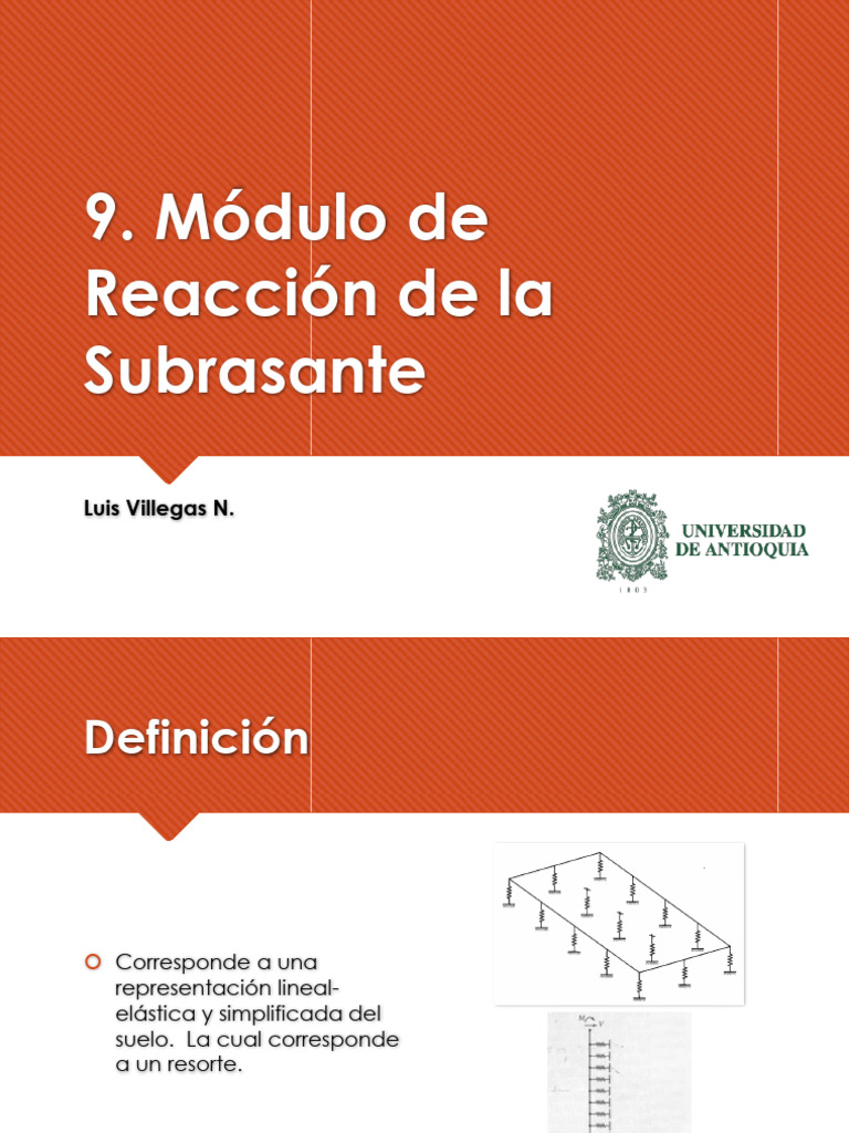 Módulo de Reacción de La Subrasante | PDF