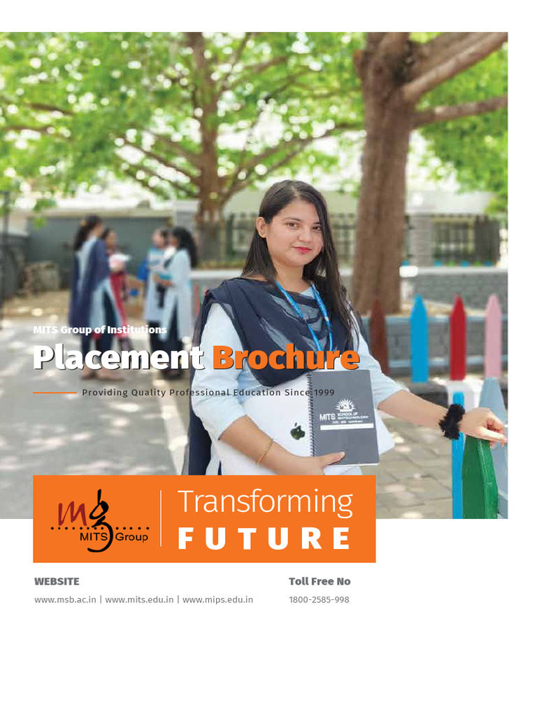 MITS Placement Brochure 23 4 | PDF | Massachusetts Institute Of Technology | Engineering