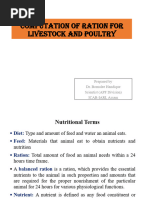 Balanced Ration in Animal Nutrition | PDF | Nutrition | Diet & Nutrition