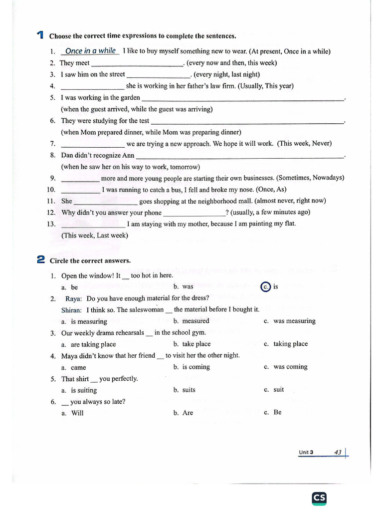 Grammar - Grade 8 em | PDF