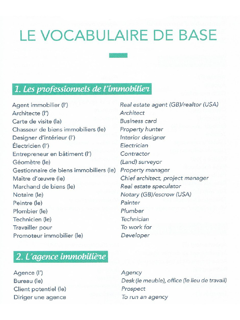 PI Lexique de Base | PDF