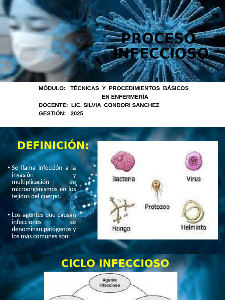 1.1.1. Proceso Infeccioso y Bioseguridad | PDF | Infección | Sistema inmune