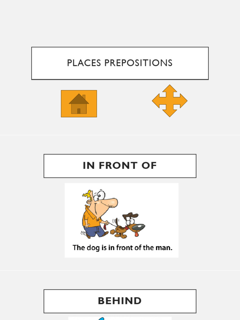 Places Prepositions and Directions | PDF
