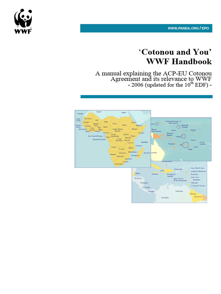 Cotonou Manual June2006 Final3 | PDF | Economies