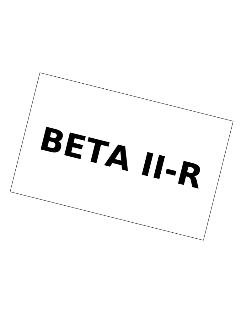 Beta II-R | PDF