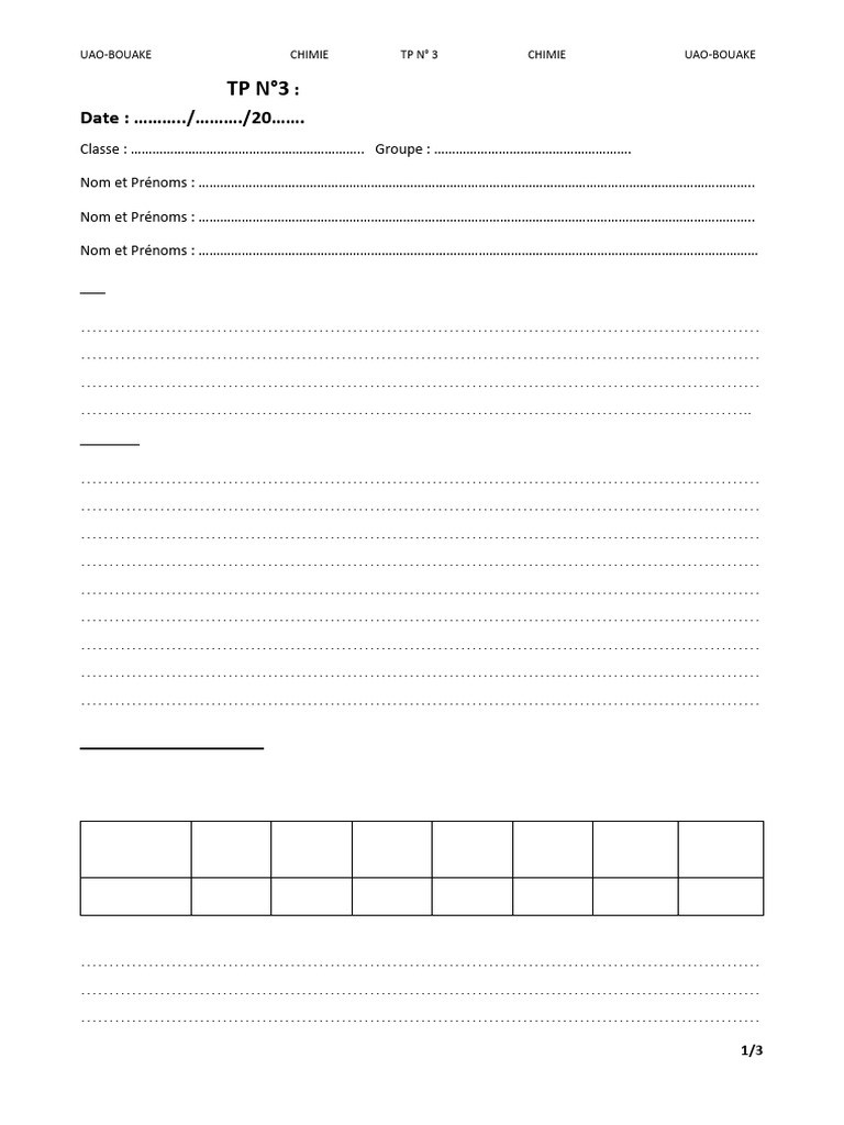 CR - TP 3 - Dosage Spectrophotometrique | PDF