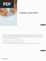 Faradic Foot Bath | PDF | Foot | Musculoskeletal System