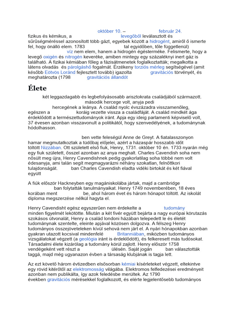 Henry Cavendish | PDF