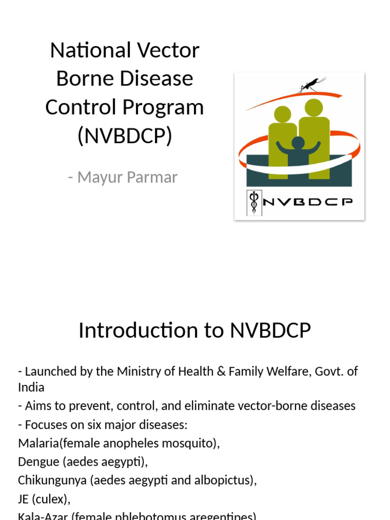 National Vector Born Disease Control Program | PDF | Malaria | Human ...