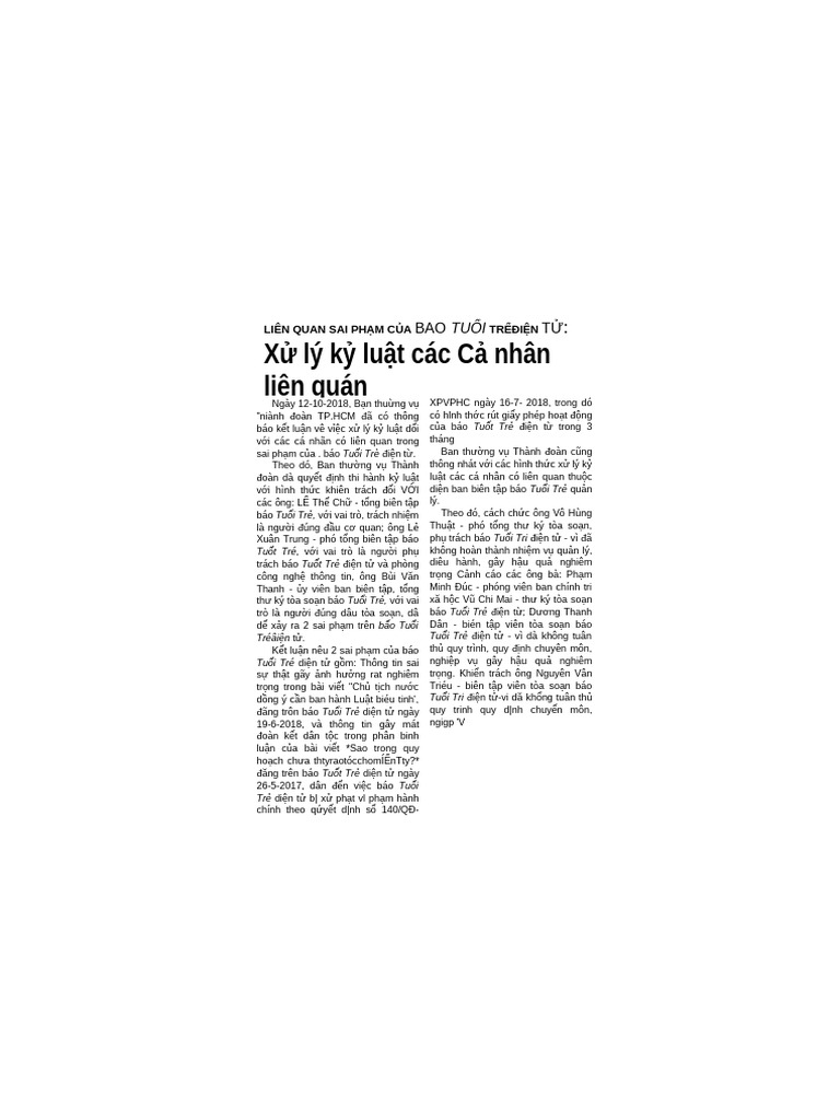 Tuoi Tre | PDF