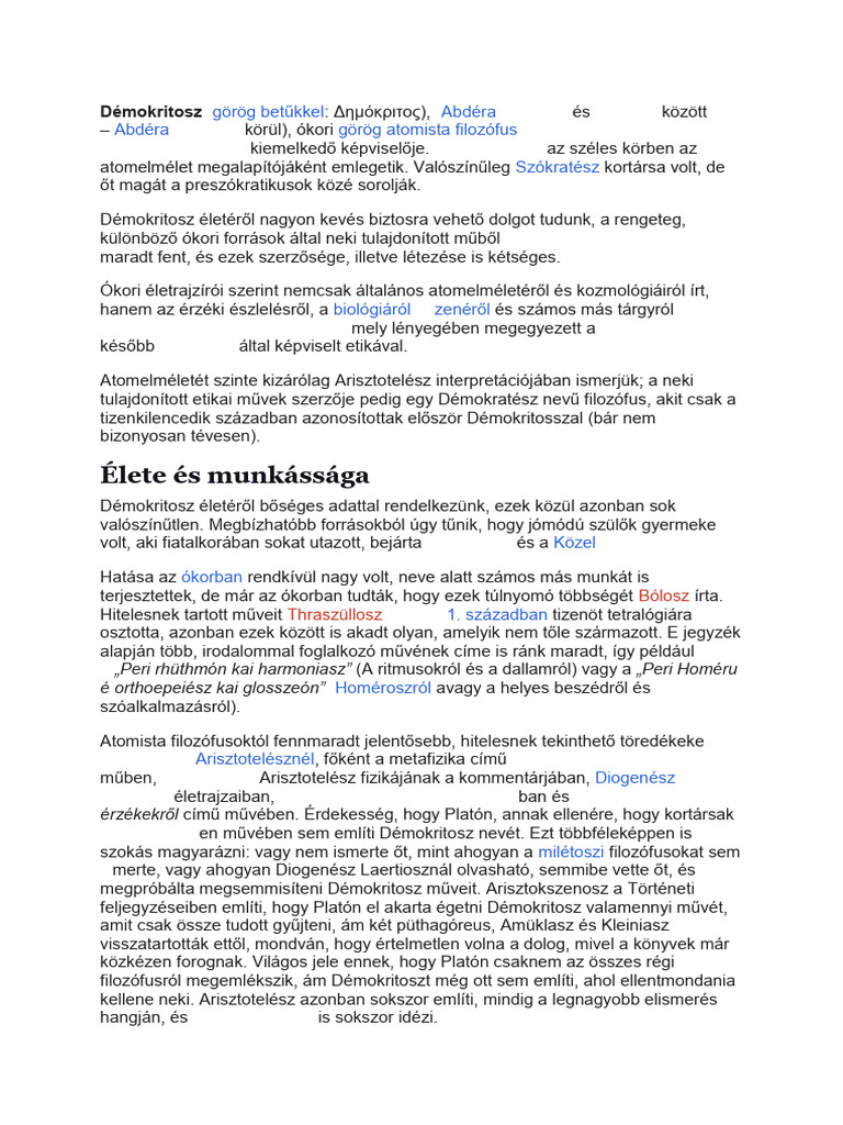 Démokritosz | PDF