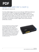 Nokia ONT XS 010X Q Data Sheet EN | PDF | Fiber To The X | Computer ...