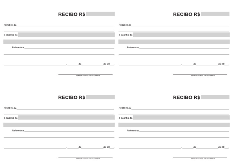 Modelo de Recibo Simples | PDF