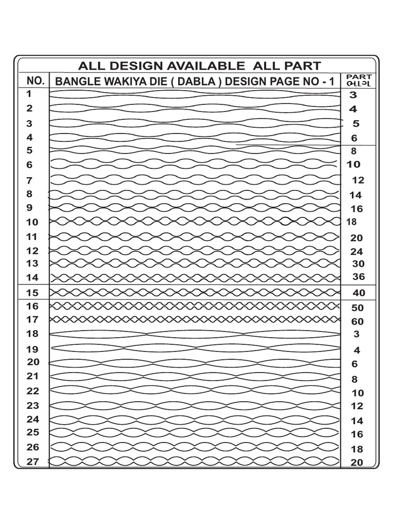Bracelet Pressing Die Designs Catalogue | PDF