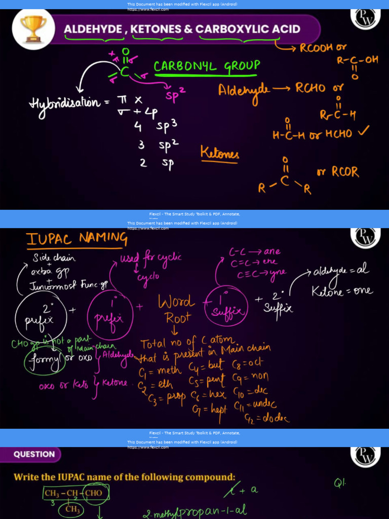 Class 12 Mind Map: Organic Compounds | PDF | Organic Chemistry | Chemistry