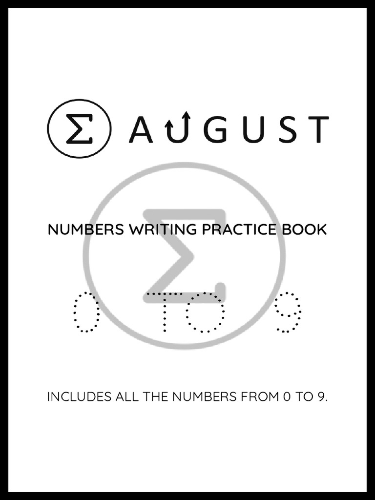 Numbers Tracing - Watermark | PDF