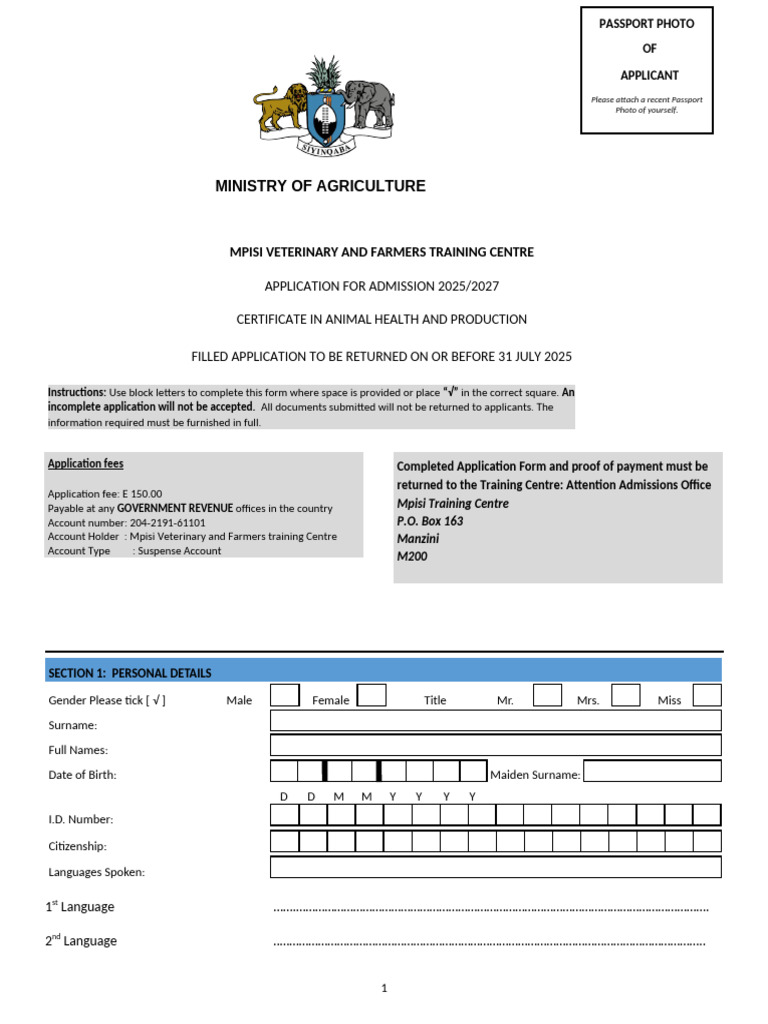 Timpisi Application Form 2025 | PDF