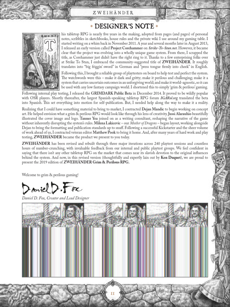 ZWEIHÄNDER: Grim & Perilous RPG Guide | PDF | Role Playing | Tabletop Games