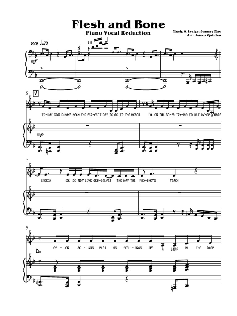 Flesh and Bone Lyrics by Sammy Rae | PDF