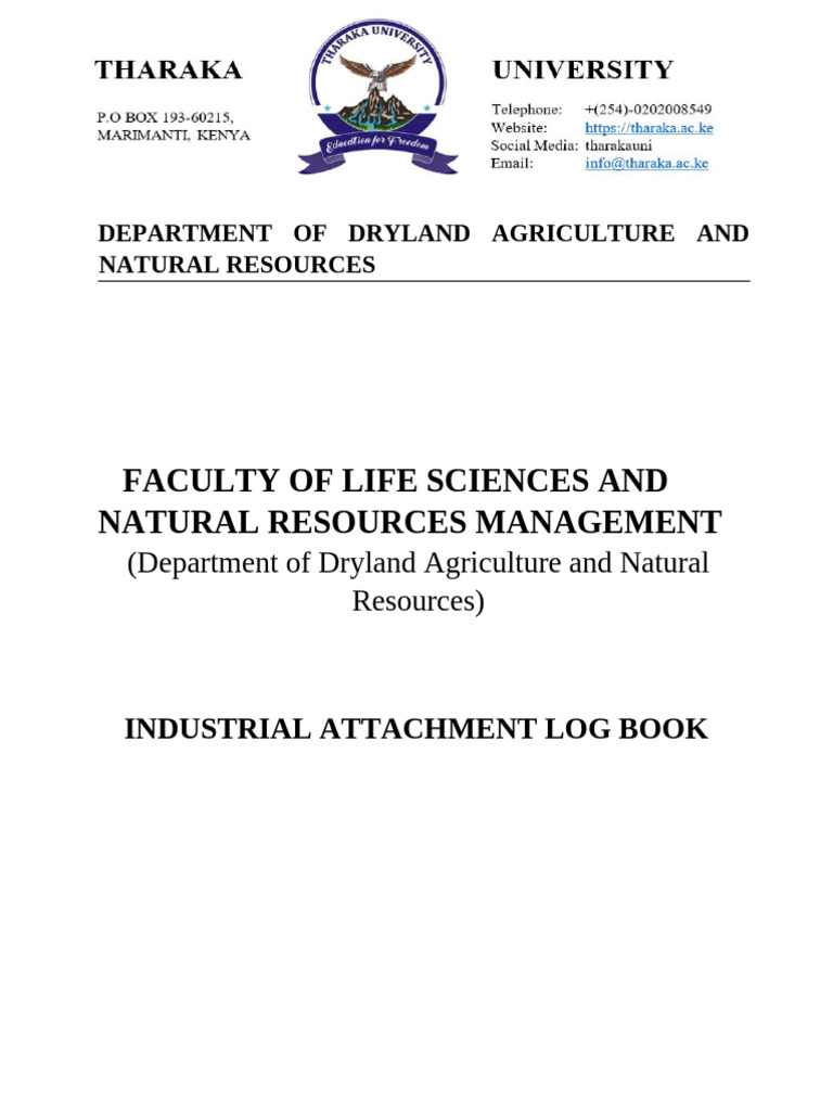 Industrial Attachment Logbook Guide | PDF