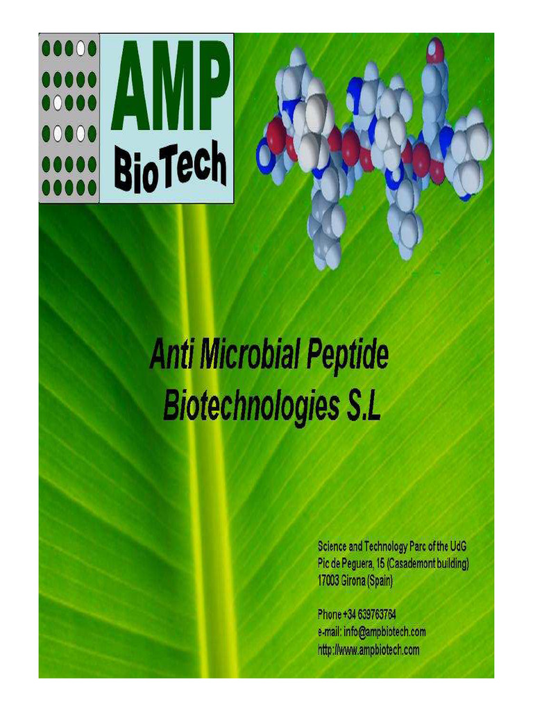 Antimicrobial Peptide Biotechnologies | PDF