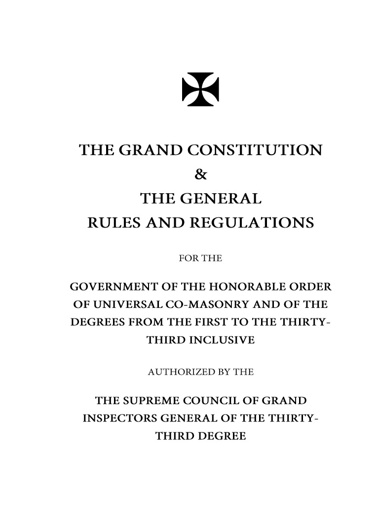 2019.05.17 Grand Constitution - General Rules and Regulations Ver7 | PDF