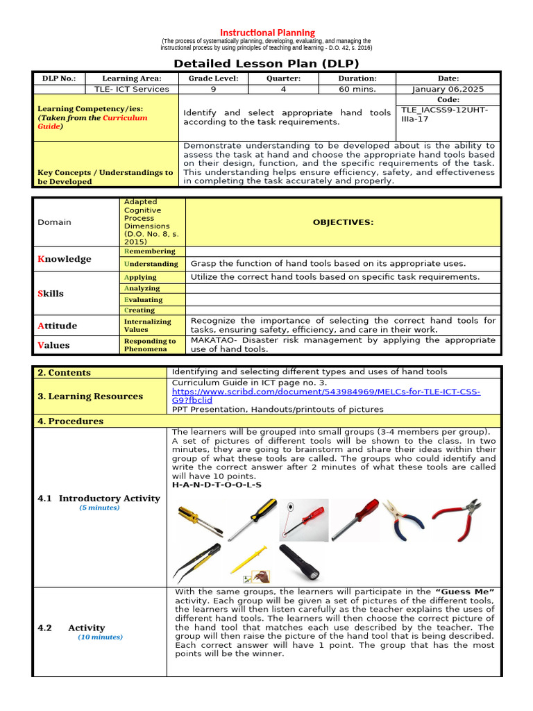 Crishas Finish Ict DLP Edited | PDF | Educational Technology | Learning