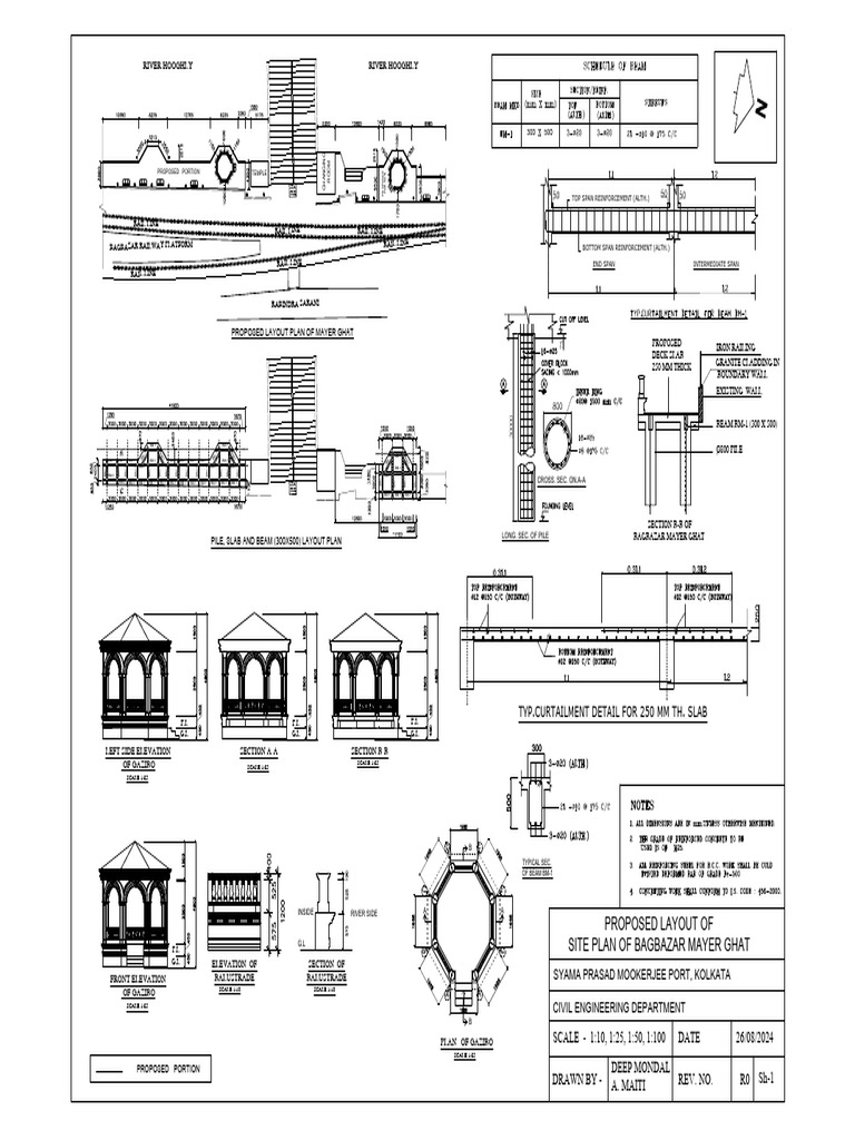 Mayer Ghat All Drawings-Model | PDF | Civil Engineering | Building ...