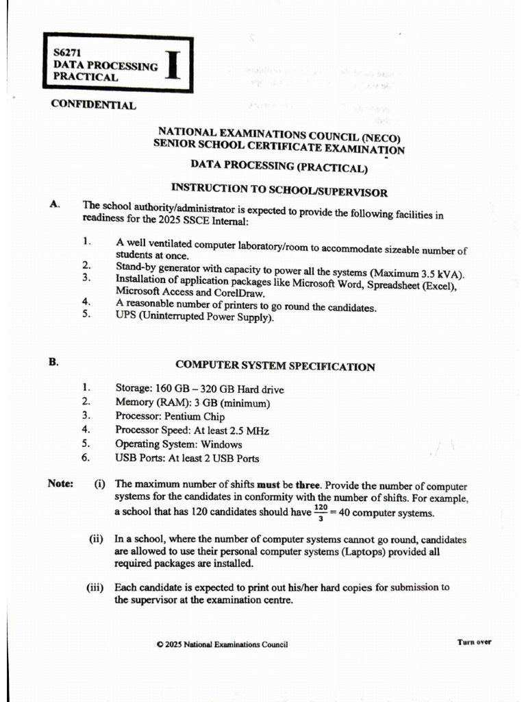 Instructions To Practical | PDF