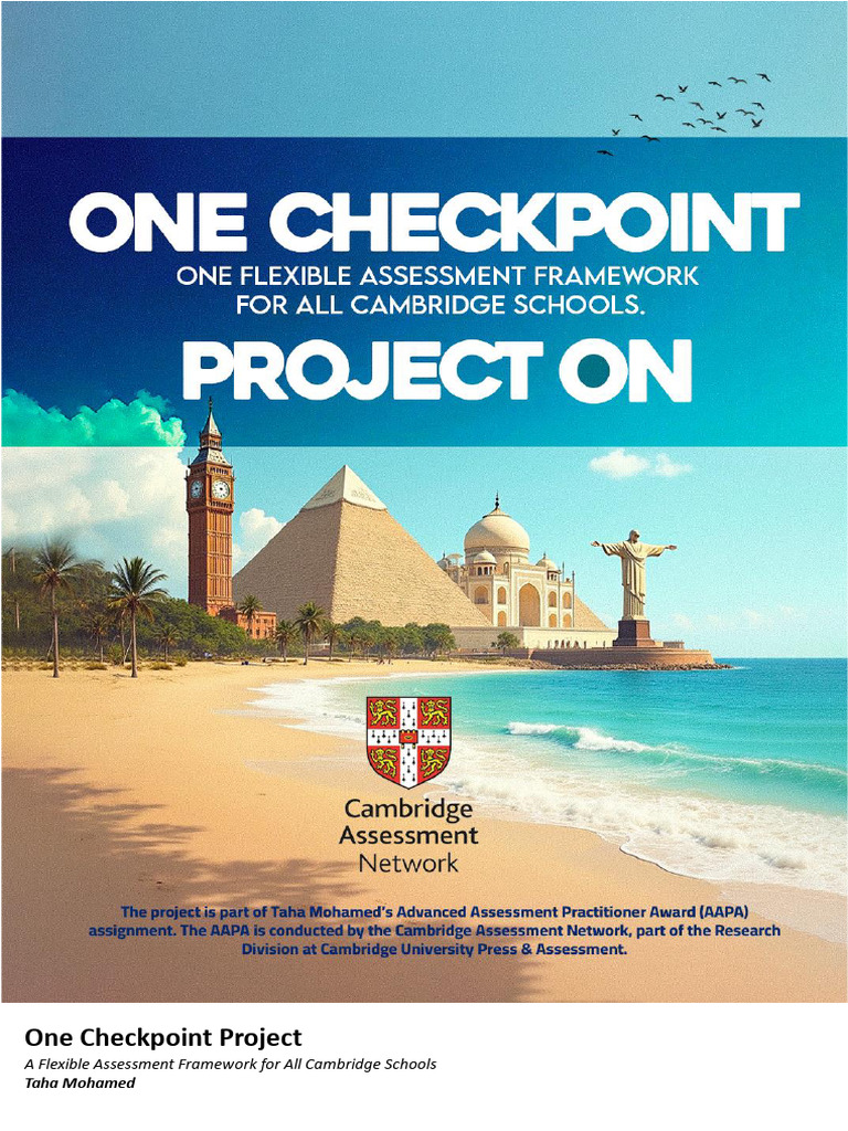 One Checkpoint Project Overview | PDF | Educational Assessment ...