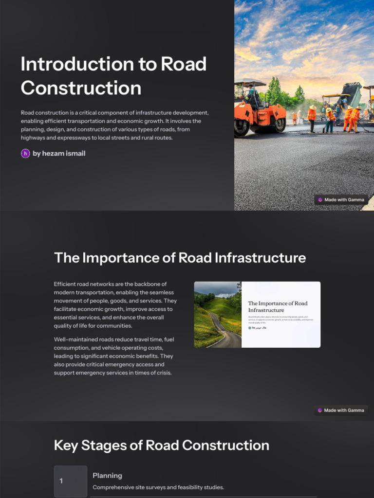 Introduction To Road Construction | PDF | Road | Road Surface
