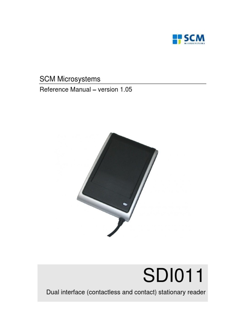 Sdi011 Manual Ver1 05 | PDF | Near Field Communication | Smart Card